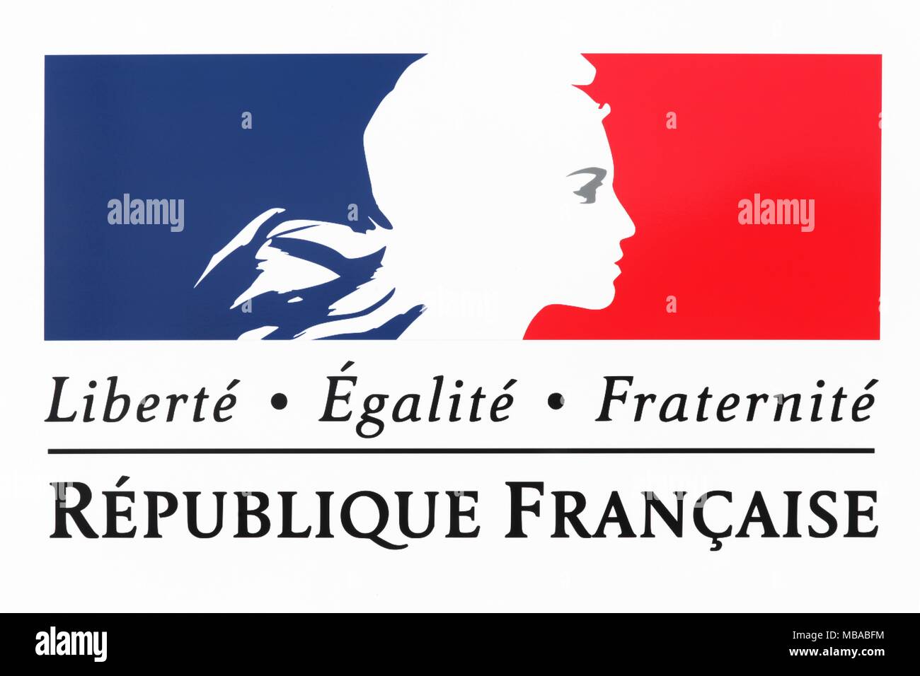 Libertà, Uguaglianza, Fraternità segno e il motto nazionale della ...