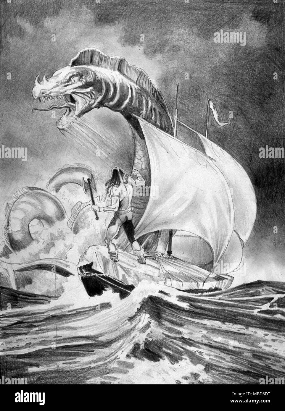 Disegni Di Mostri Marini Disegno Di Simpatico Mostro Marino Da