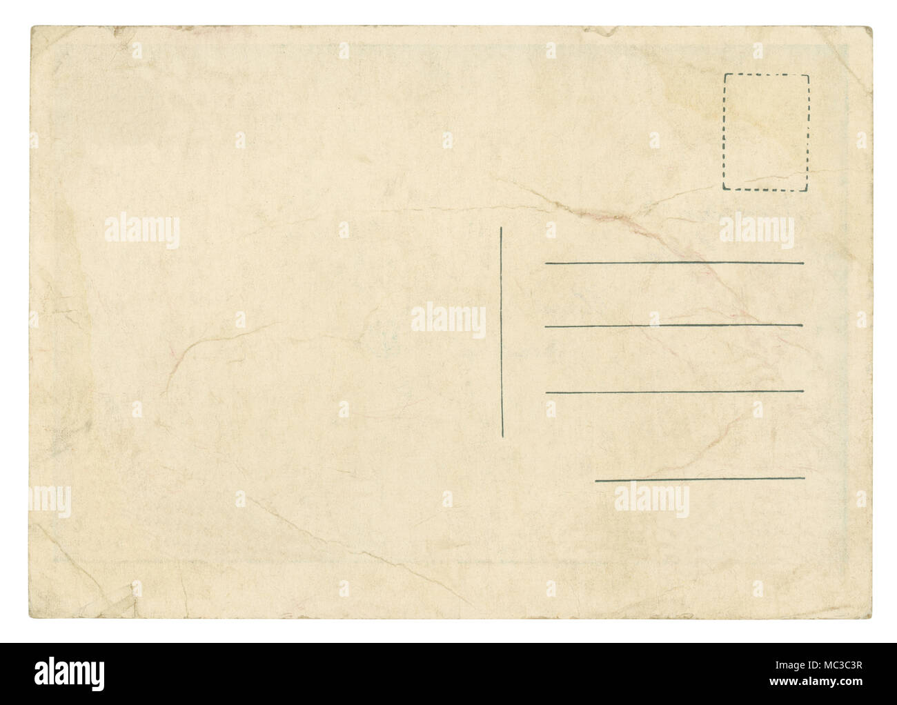 Vintage postcard back stamp immagini e fotografie stock ad alta ...