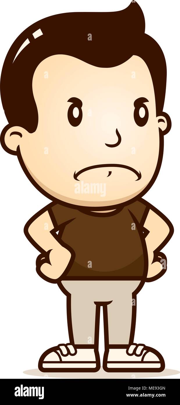 Angry boy cartoon illustration Immagini Vettoriali Stock - Pagina 2 - Alamy