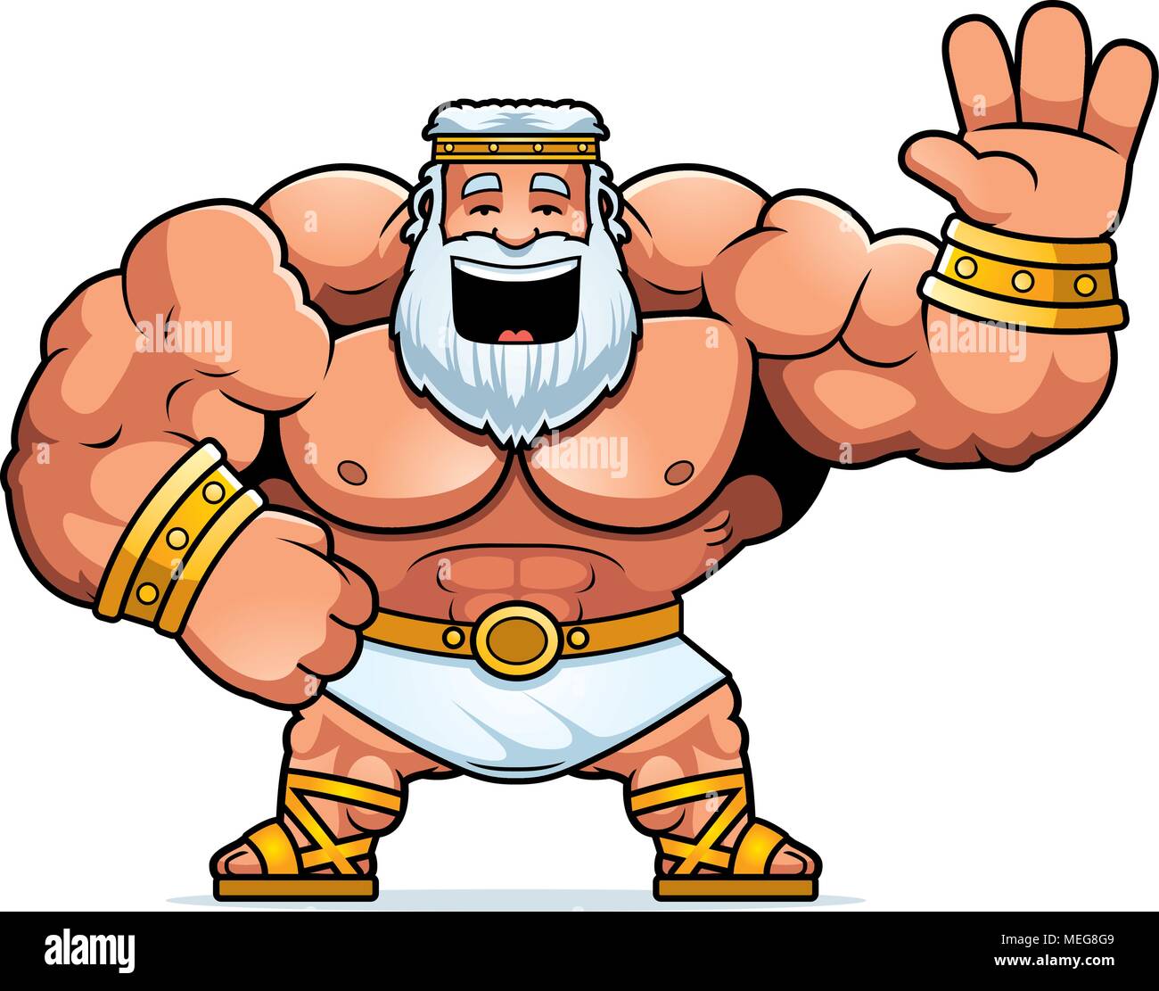 Cartoon illustration greek god zeus immagini e fotografie stock ad alta ...