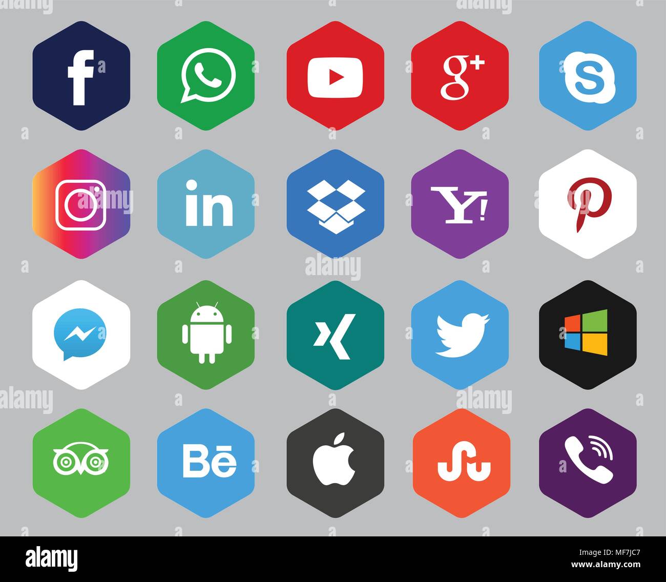 Simboli dei social media Immagini Vettoriali Stock - Alamy