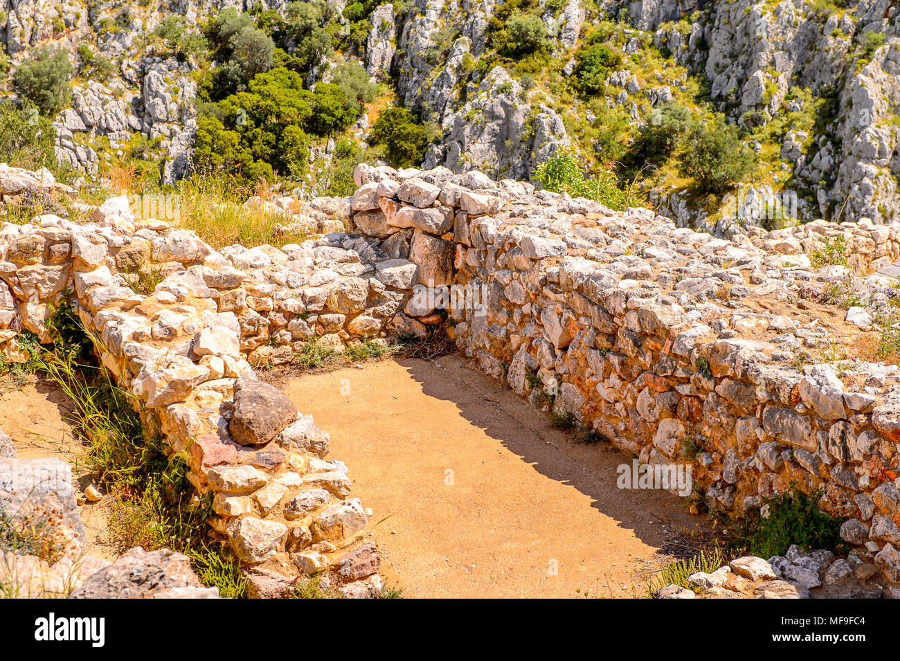 Le antiche rovine di Micene, centro della civiltà greca, Peloponneso e ...