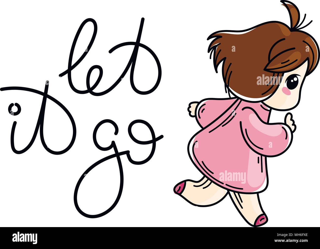 Lasciarlo andare Immagini Vettoriali Stock - Alamy