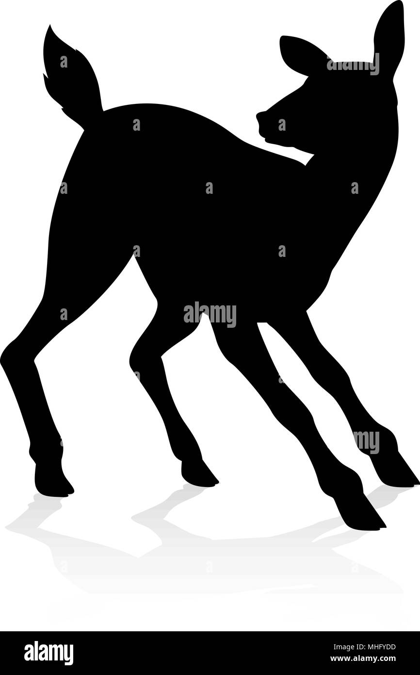 Caccia animale silhouette Immagini Vettoriali Stock - Alamy