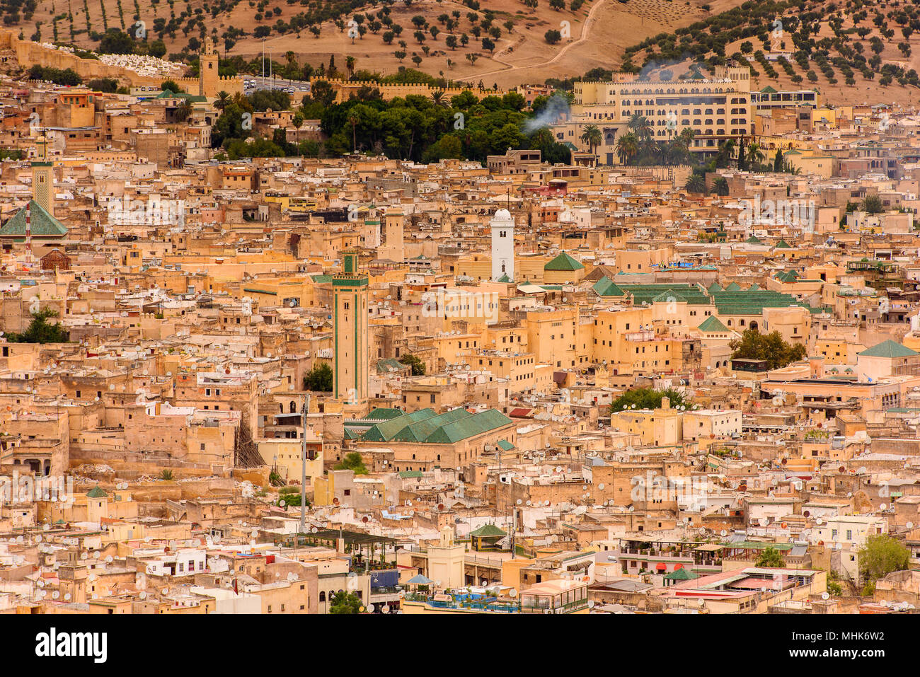 Panorama di Fez, la seconda più grande città del Marocco. Fez era la ...