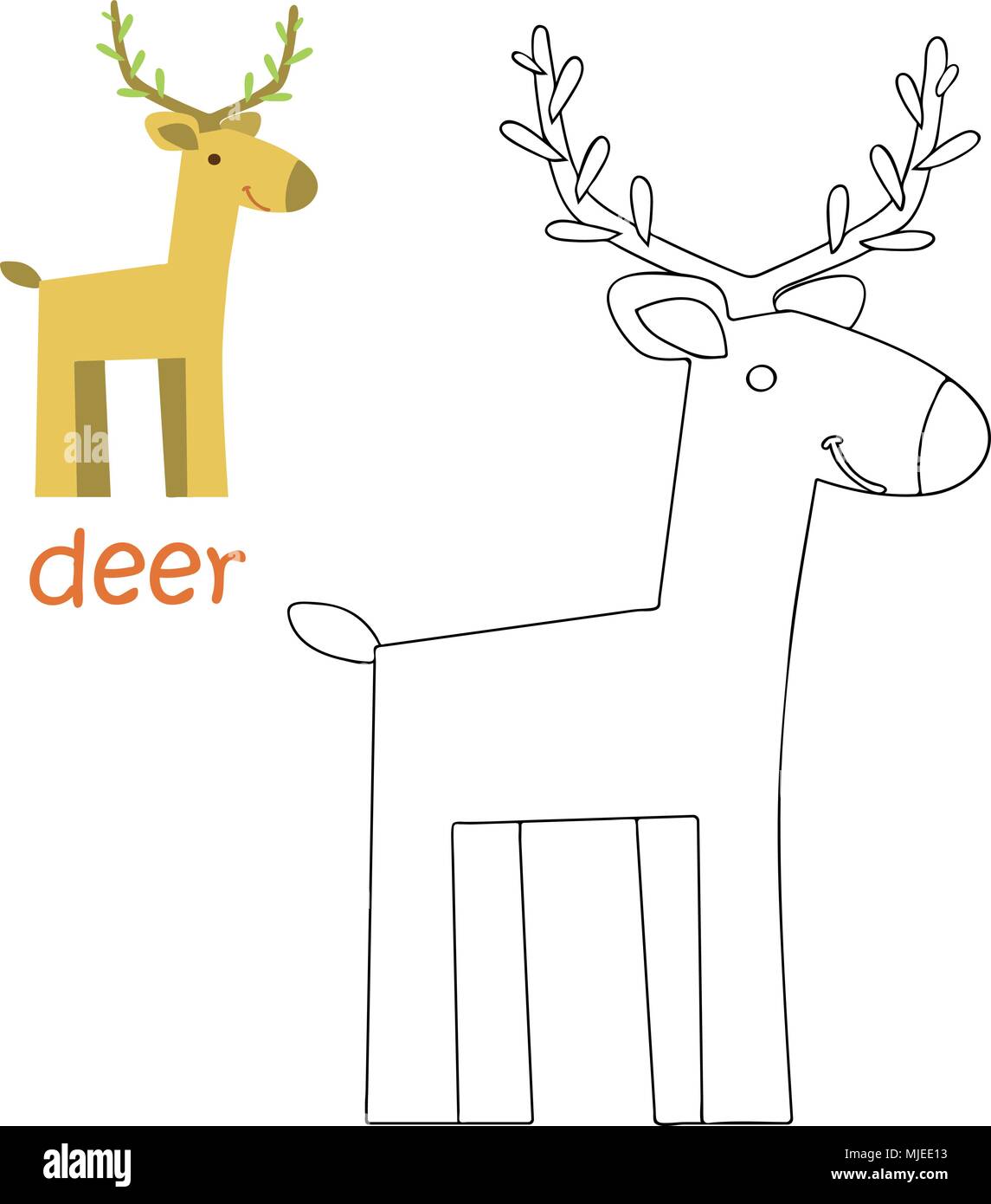 Disegna cervi immagini e fotografie stock ad alta risoluzione - Alamy