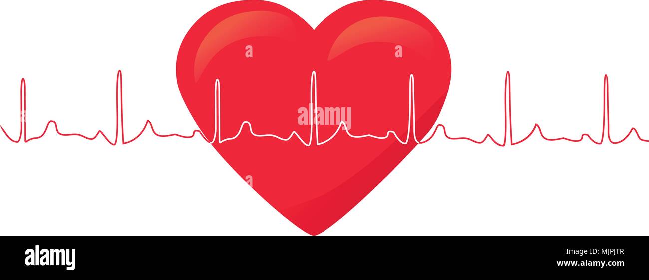 Linea del cuore Immagini Vettoriali Stock - Alamy