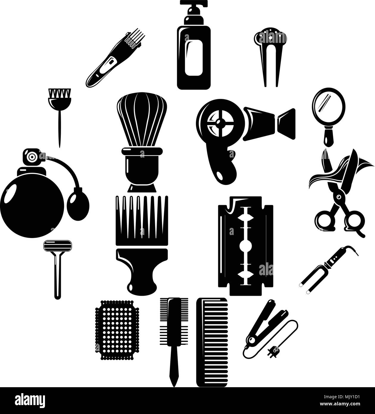 Icone Di Parrucchiere Immagini e Fotos Stock - Alamy