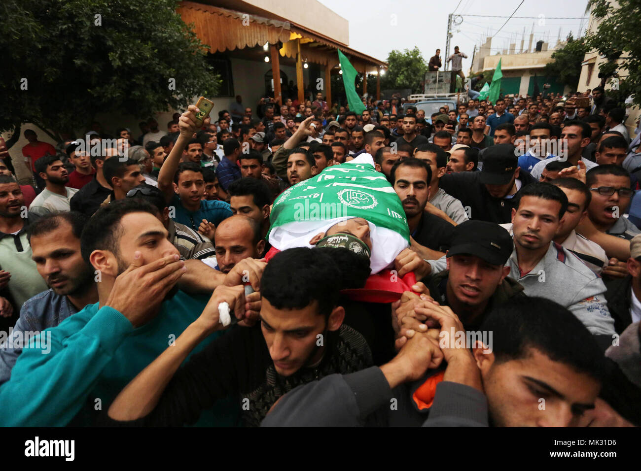 Khan Younis, Striscia di Gaza, Territori palestinesi. Il 6 maggio, 2018 ...