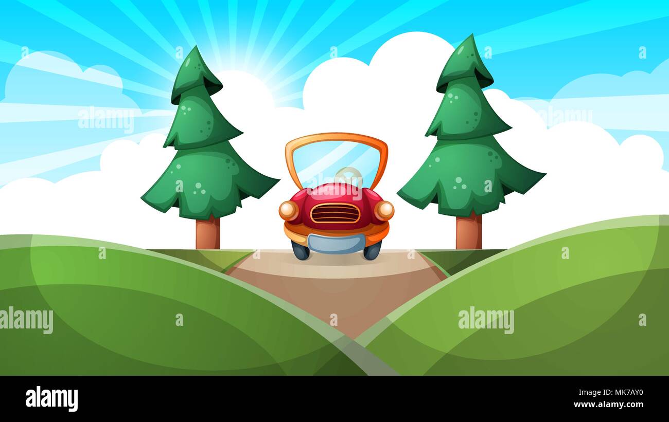 Road cartoon immagini e fotografie stock ad alta risoluzione - Alamy