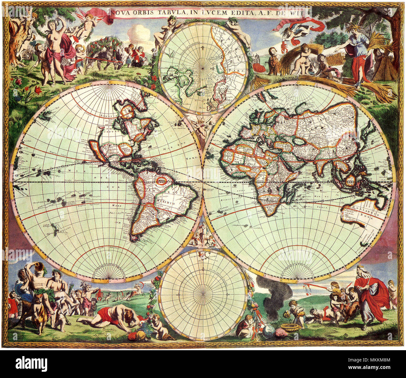 Old world maps immagini e fotografie stock ad alta risoluzione - Alamy