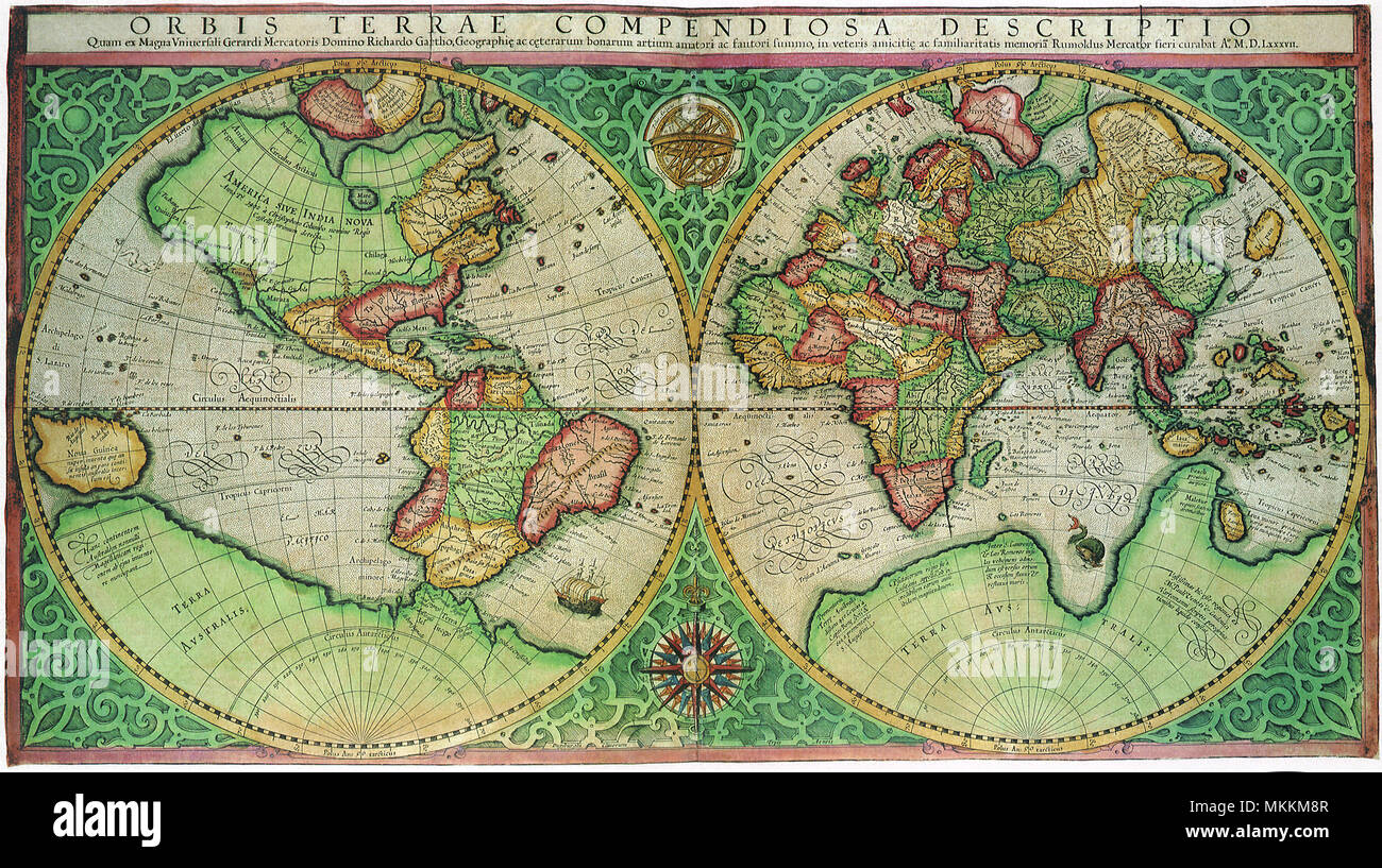 Old world maps immagini e fotografie stock ad alta risoluzione - Alamy