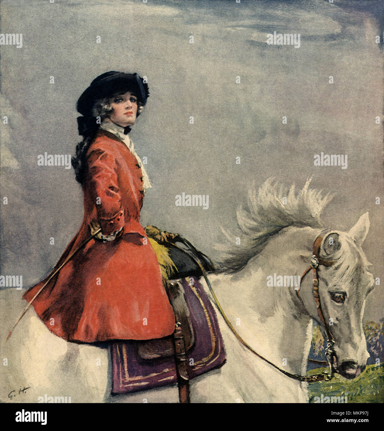 Donna a cavallo immagini e fotografie stock ad alta risoluzione - Alamy