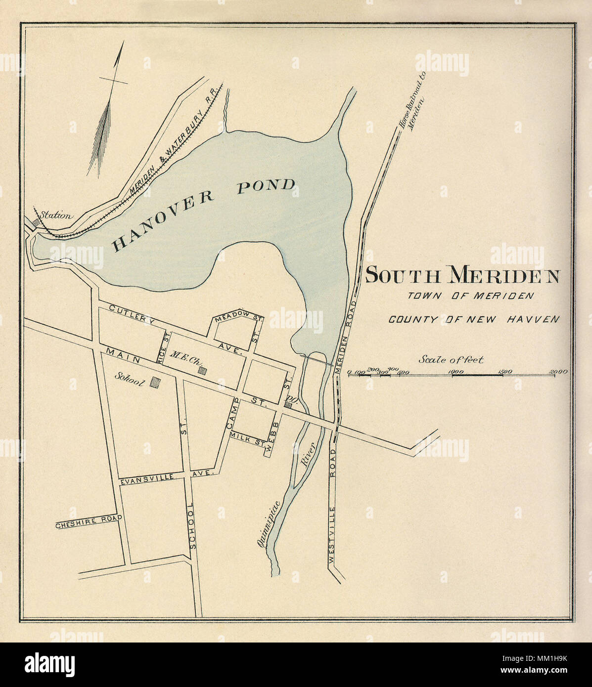 Meriden connecticut mappa immagini e fotografie stock ad alta ...