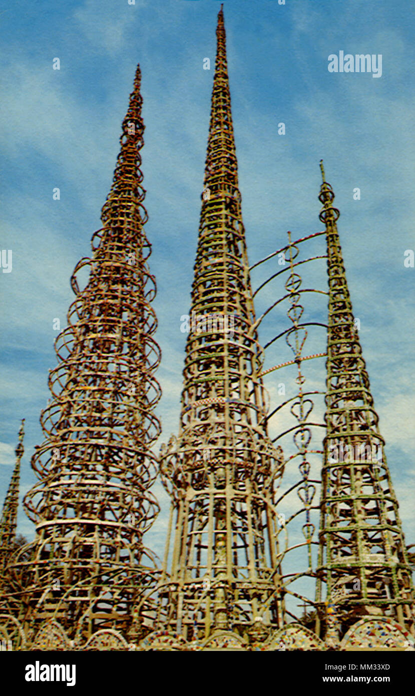 The watts towers los angeles immagini e fotografie stock ad alta ...