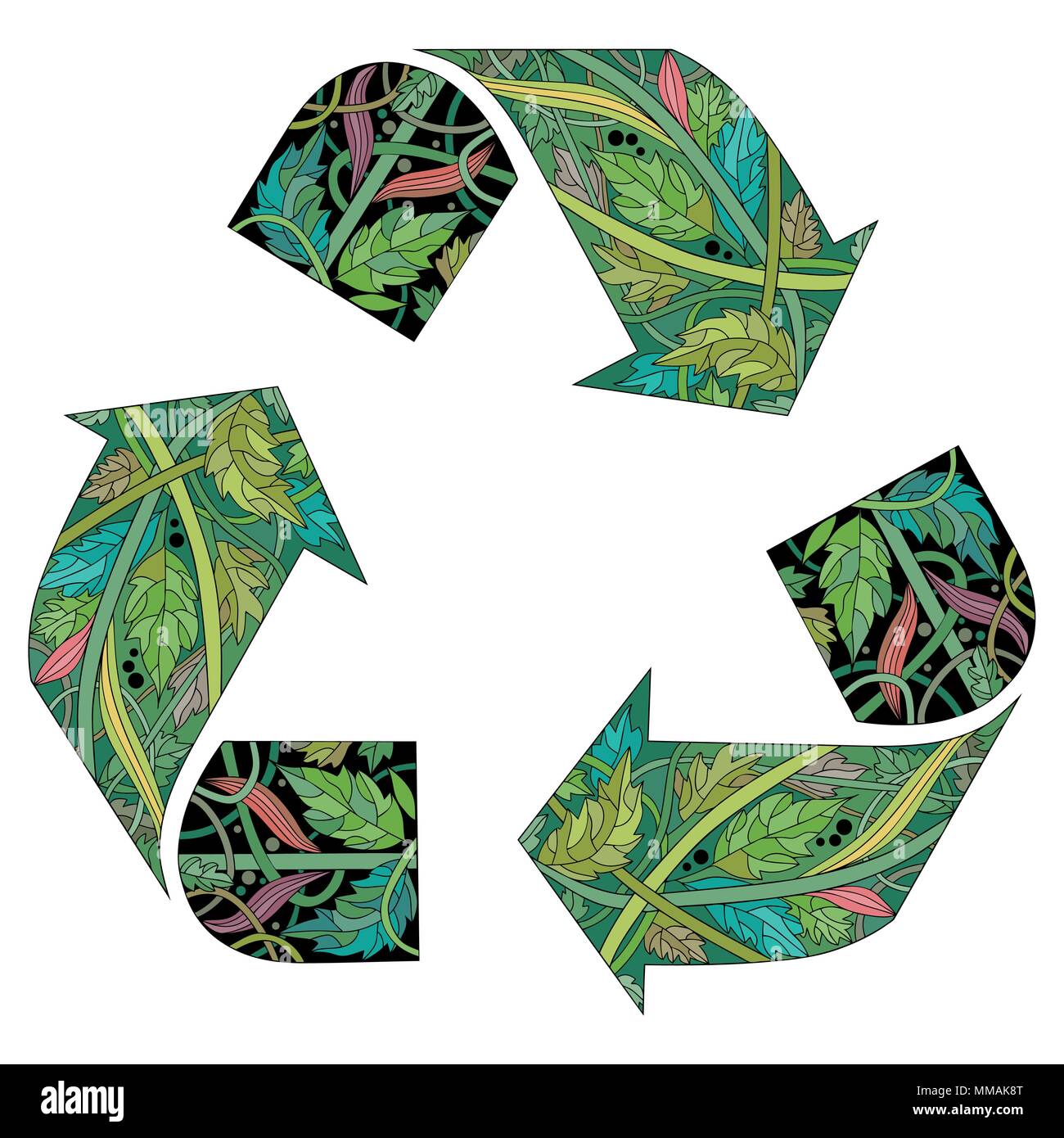 Riciclo del disegno Immagini Vettoriali Stock - Alamy