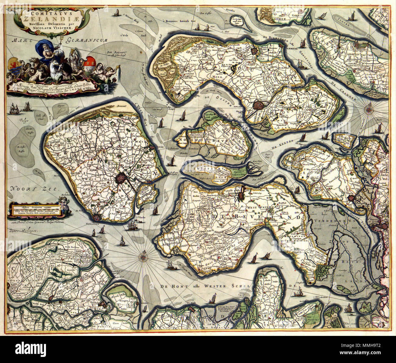 Kaart van zeeland immagini e fotografie stock ad alta risoluzione - Alamy