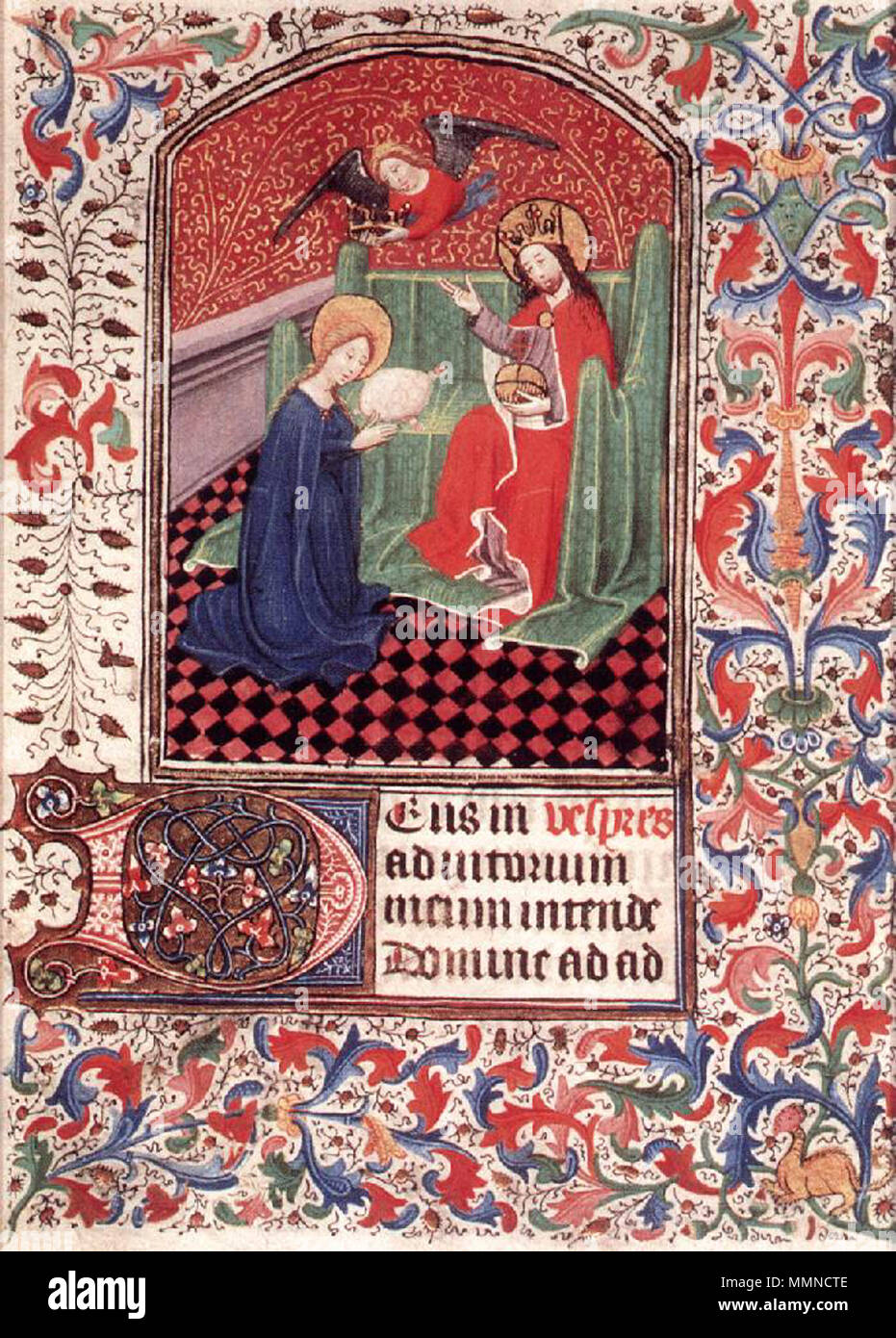 Folio di un breviario. circa 1440. Del xv secolo pittori - Folio di un ...