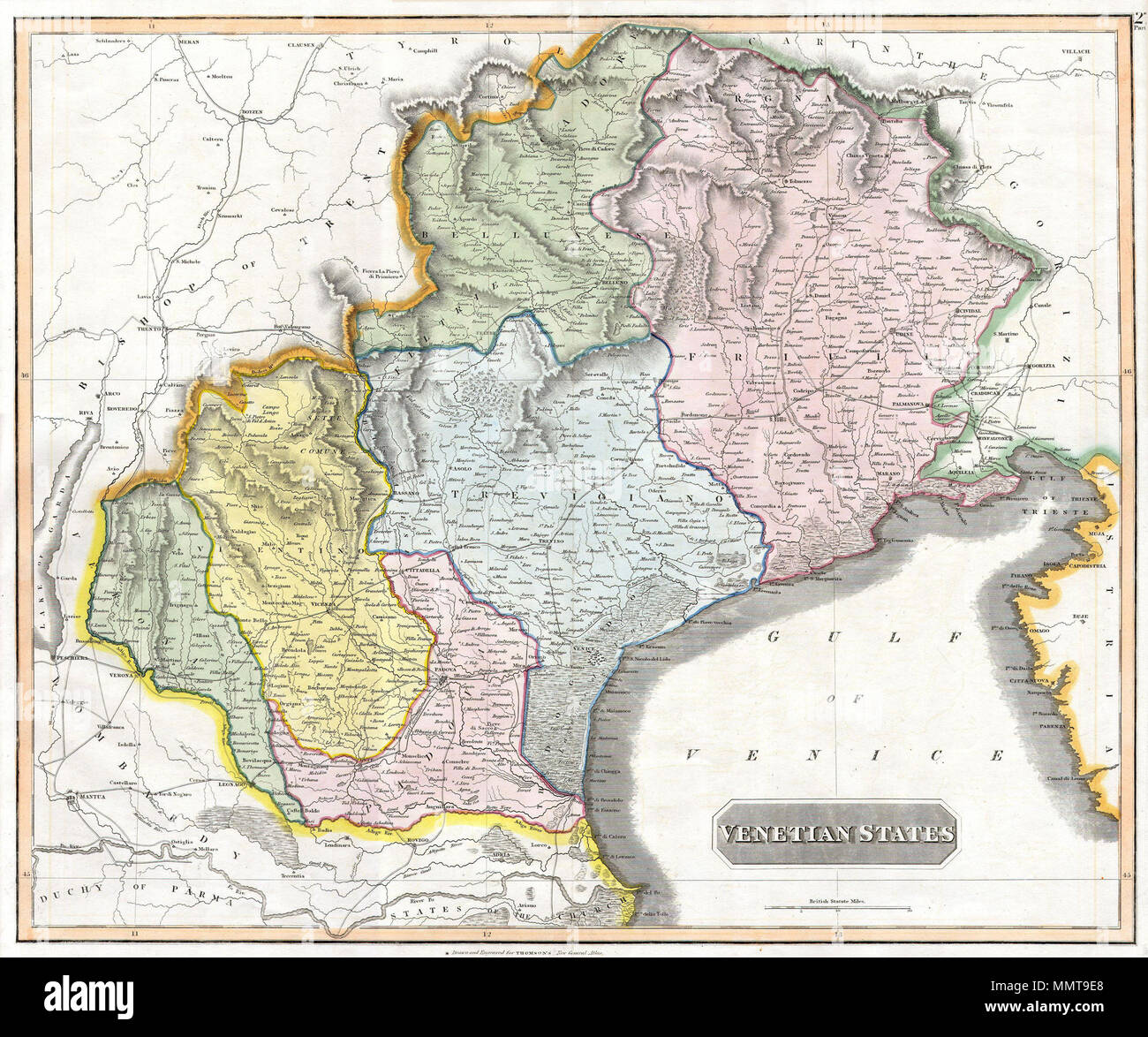 1814 thomson mapa de los estados venecianos venecia immagini e ...