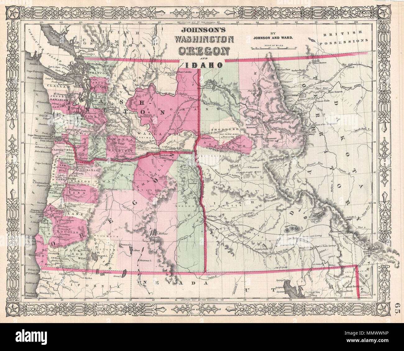 Oregon political map immagini e fotografie stock ad alta risoluzione ...