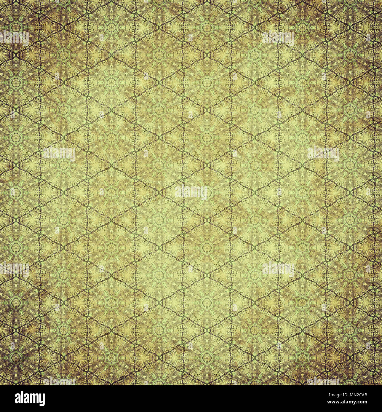 Sfondo Vintage vignette, con un disegno astratto, la senape. Una base ...