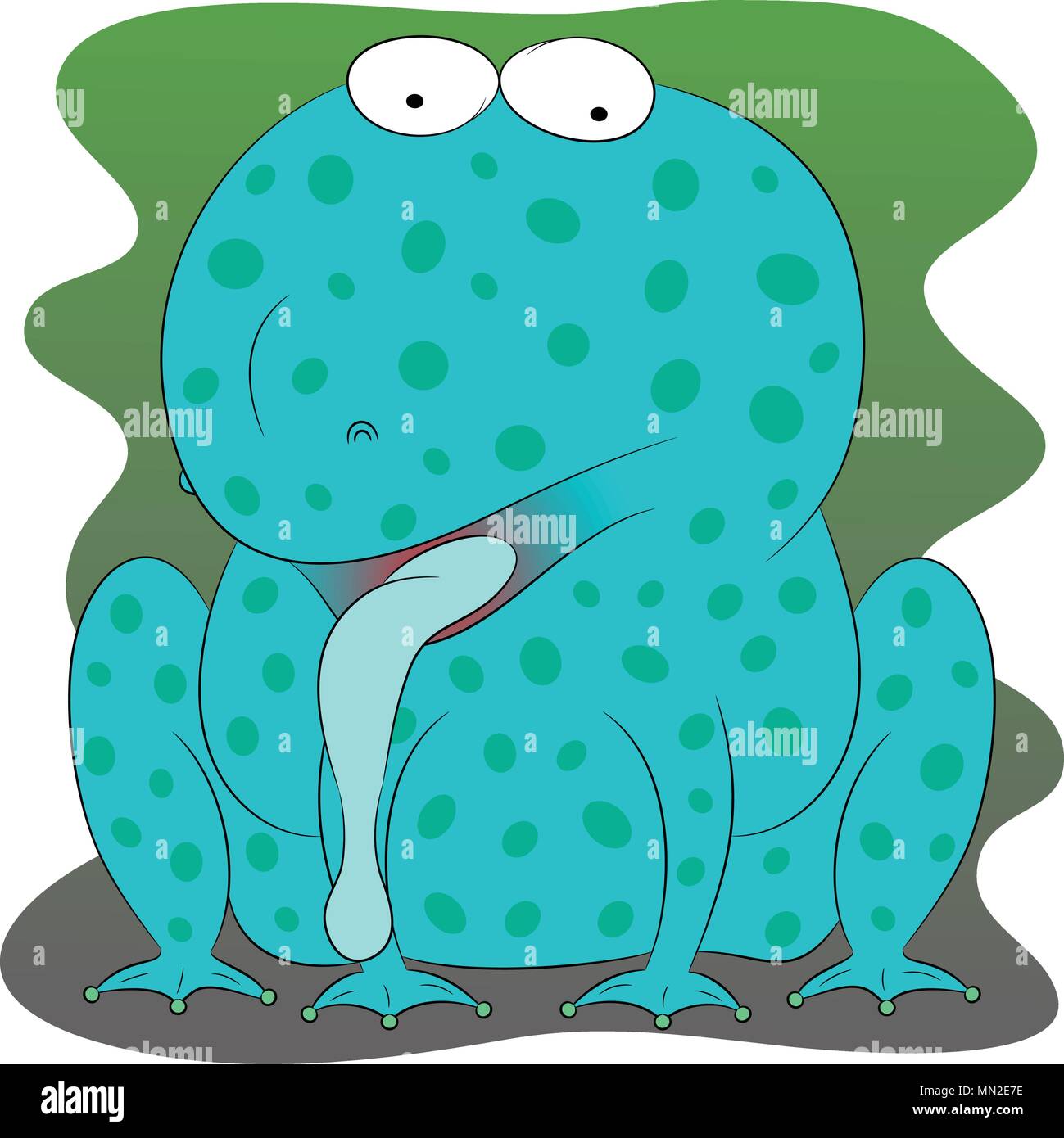 Cartoon crazy frog Immagini Vettoriali Stock - Alamy