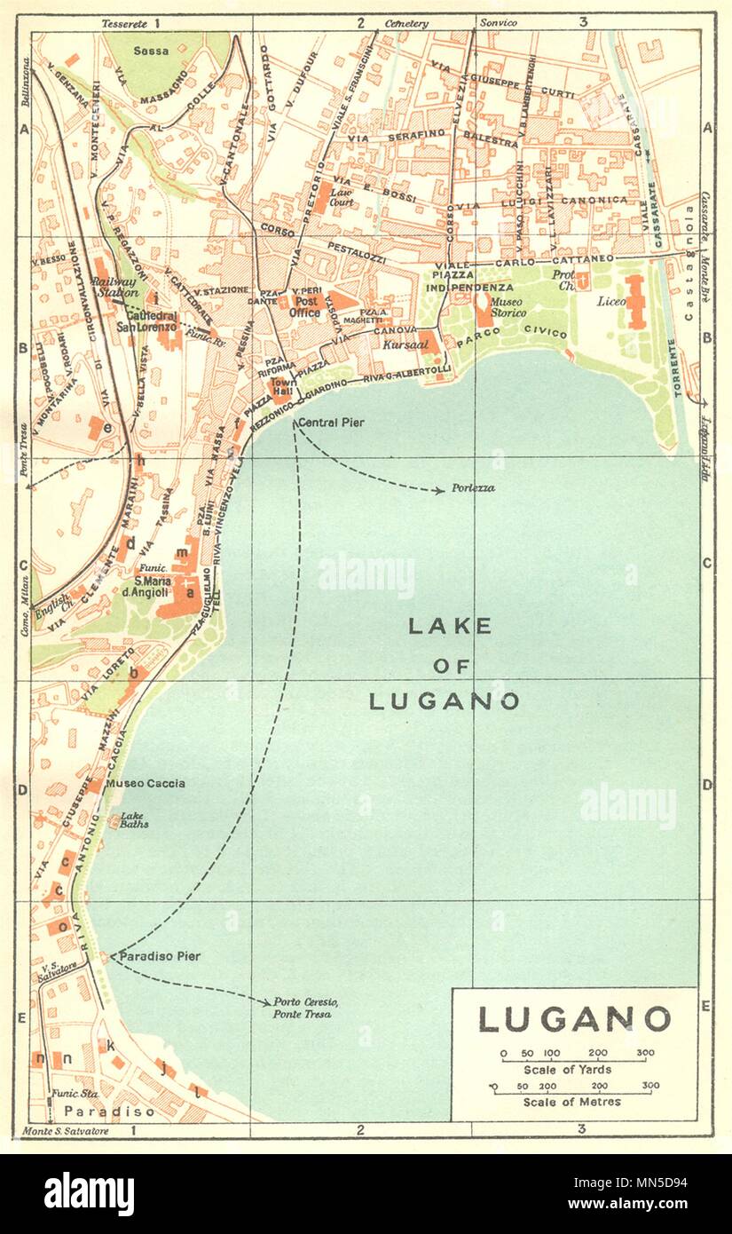 Mappa di lugano immagini e fotografie stock ad alta risoluzione - Alamy