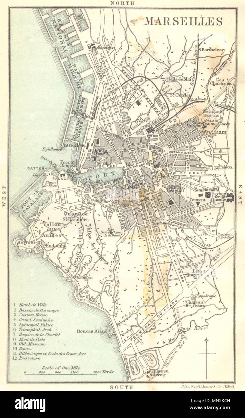 Mappa di marsiglia immagini e fotografie stock ad alta risoluzione - Alamy