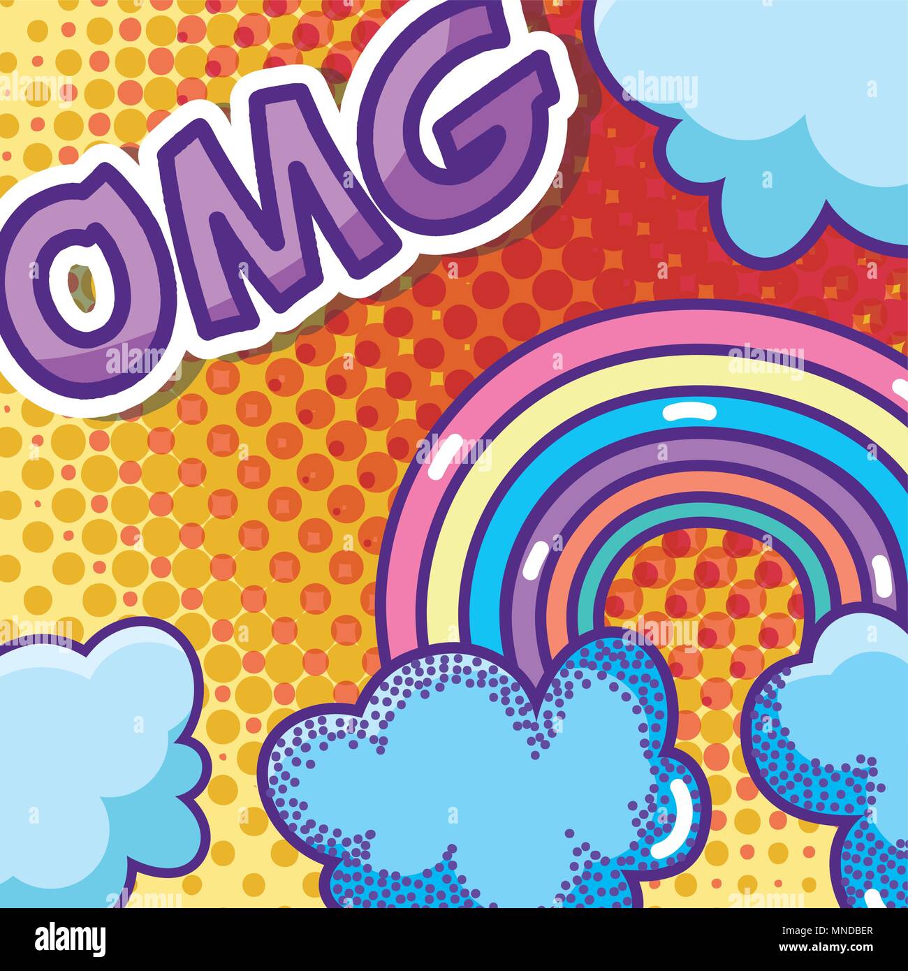 Arcobaleno dio Immagini Vettoriali Stock - Alamy