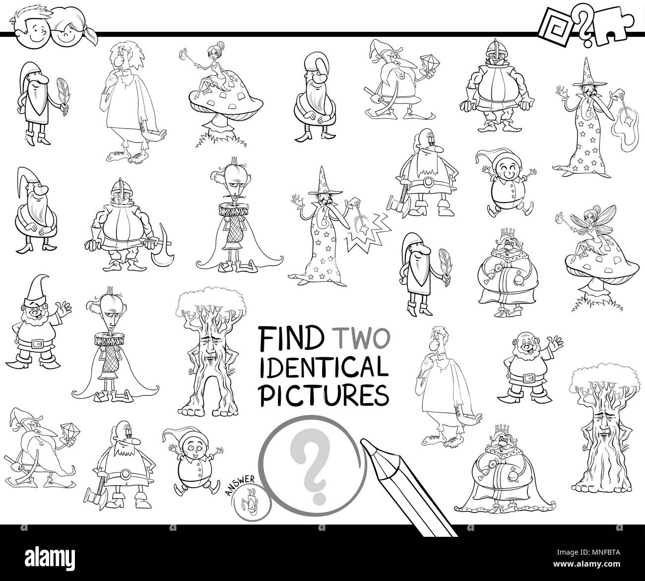 Libro da colorare cavaliere immagini e fotografie stock ad alta ...