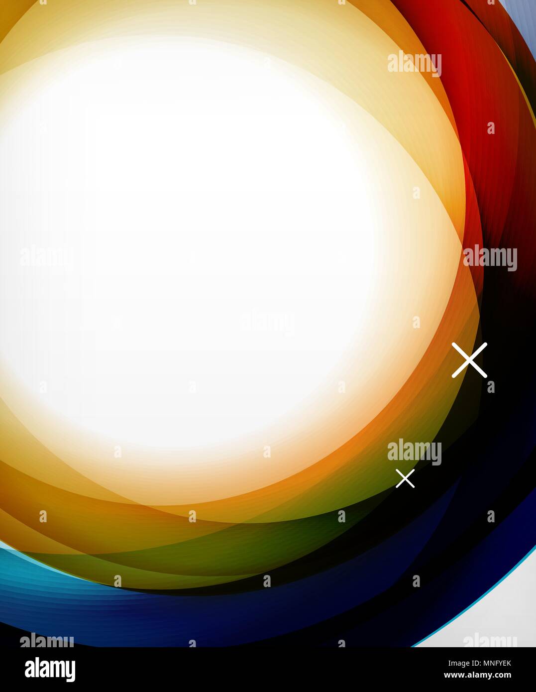 Vettore di colore trasparente le linee d'onda sfondo astratto, lucida ...