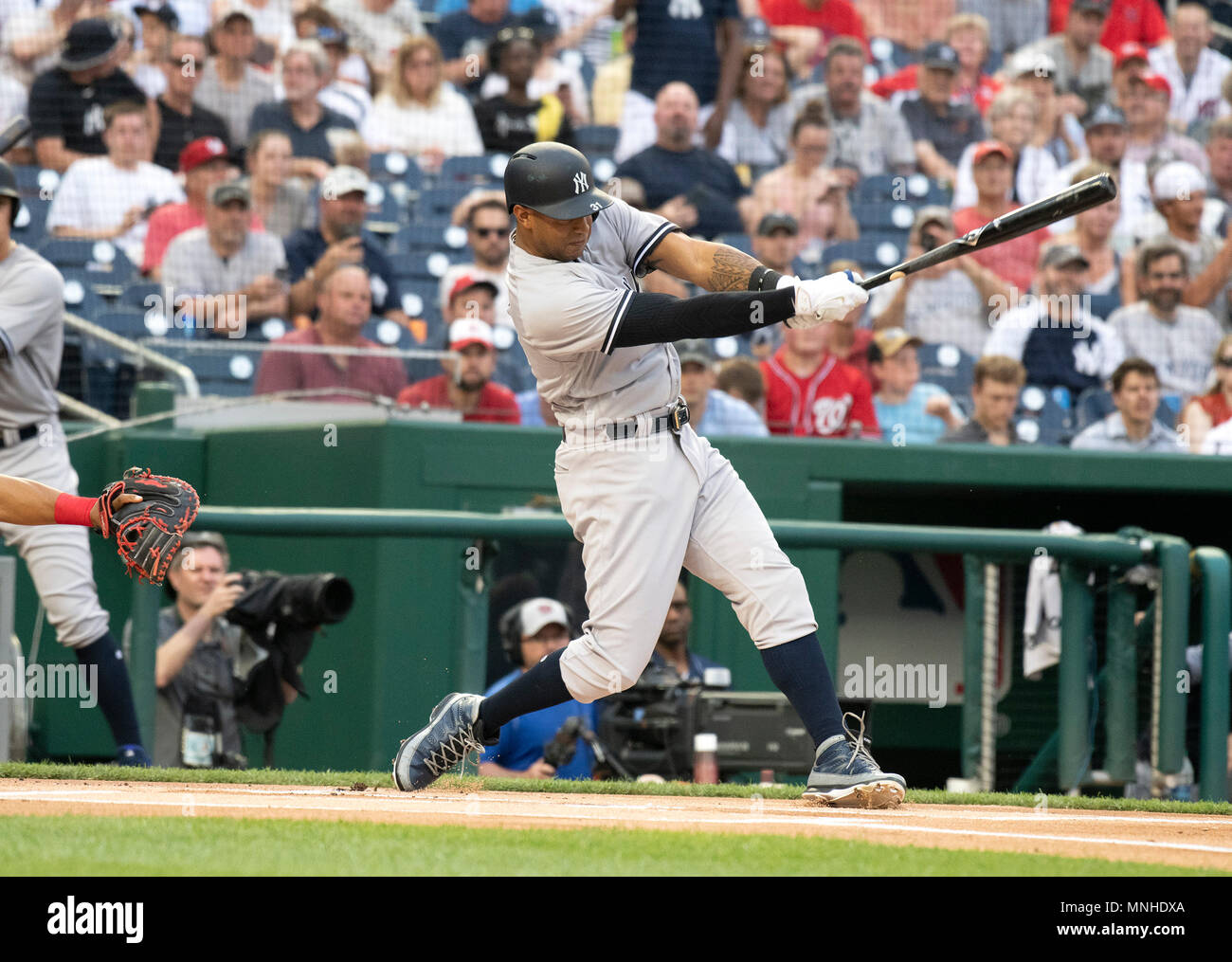 Washington, Stati Uniti d'America. 15 Maggio, 2018. New York Yankees ...