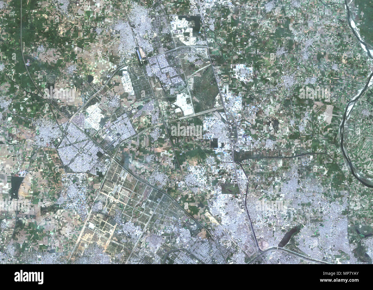 Delhi city aerial immagini e fotografie stock ad alta risoluzione - Alamy