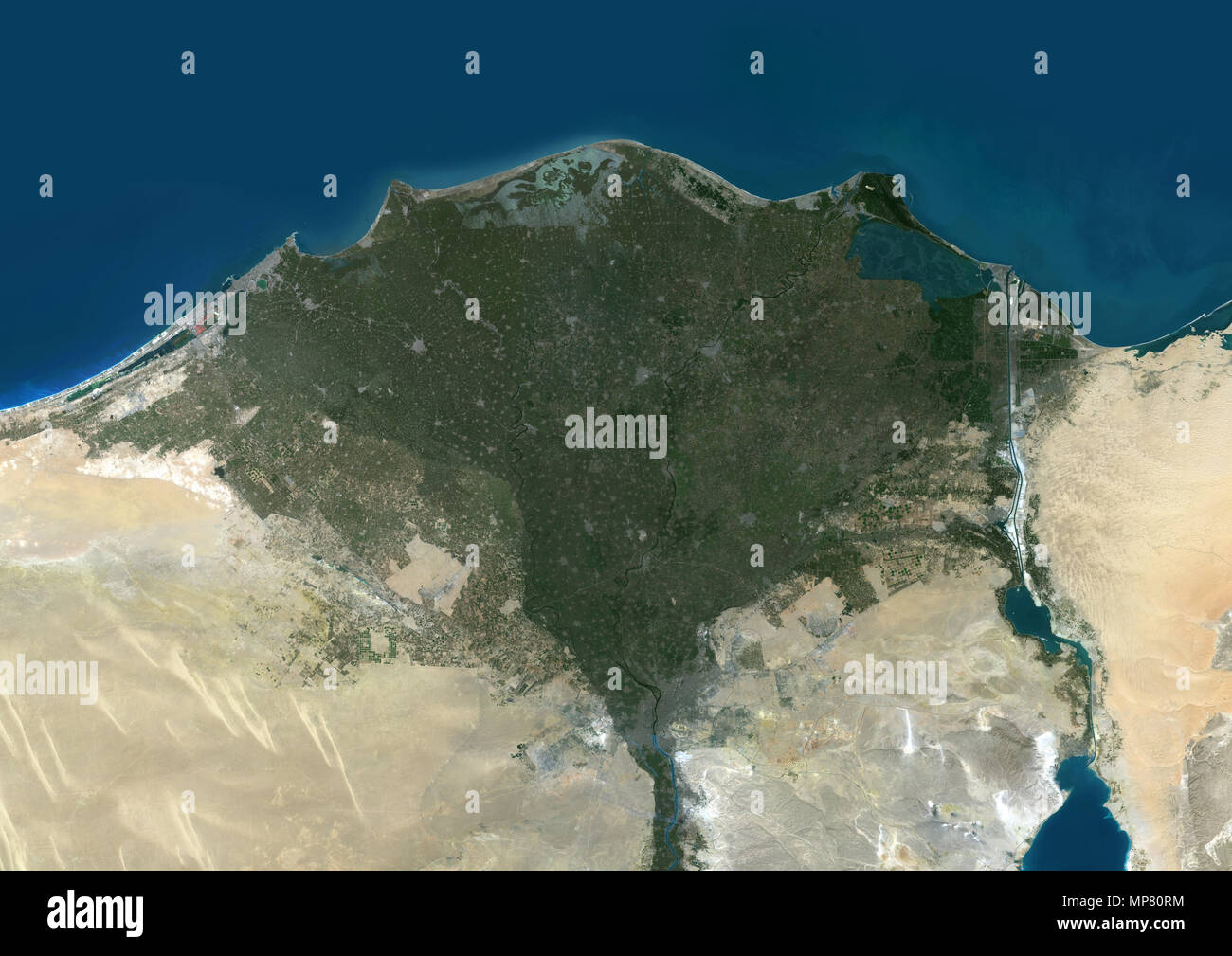 Satellite image nile river delta immagini e fotografie stock ad alta ...