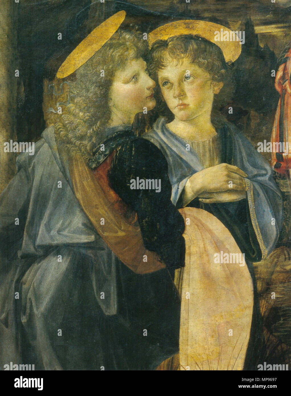 Il Battesimo di Cristo. VERROCCHIO, Andrea del Battesimo di Cristo Olio ...