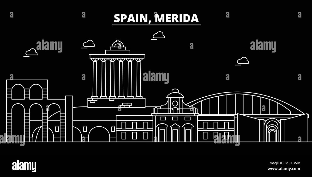 Mappa di merida spagna Foto e Immagini Stock in Bianco e Nero - Alamy