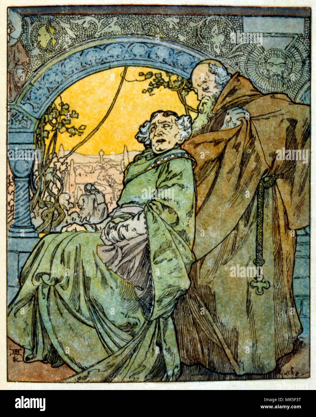 Illustrazione di Alphonse Mucha da "Clio" opera di autore francese ...