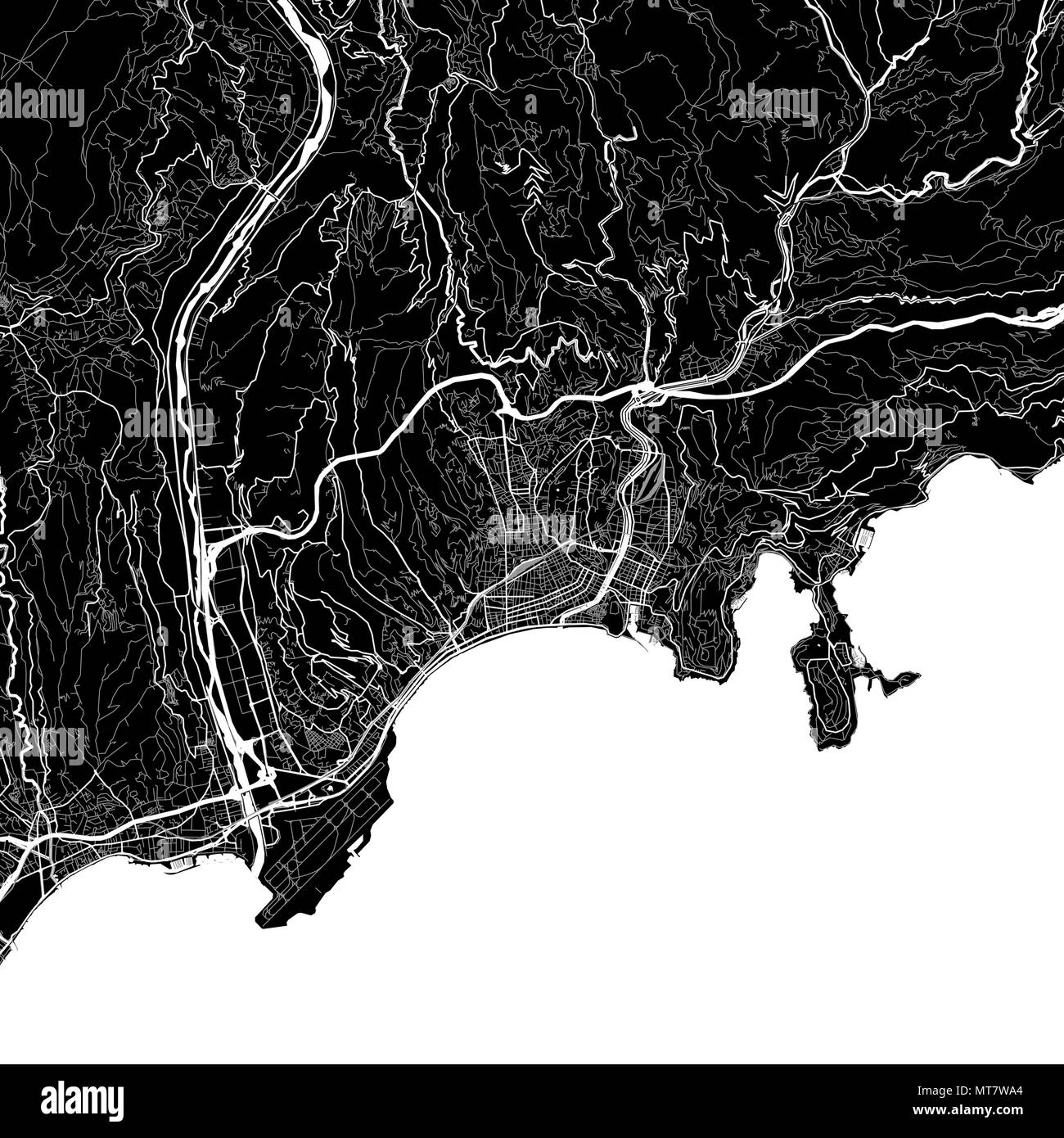 Mappa delle maritimes Immagini Vettoriali Stock - Alamy