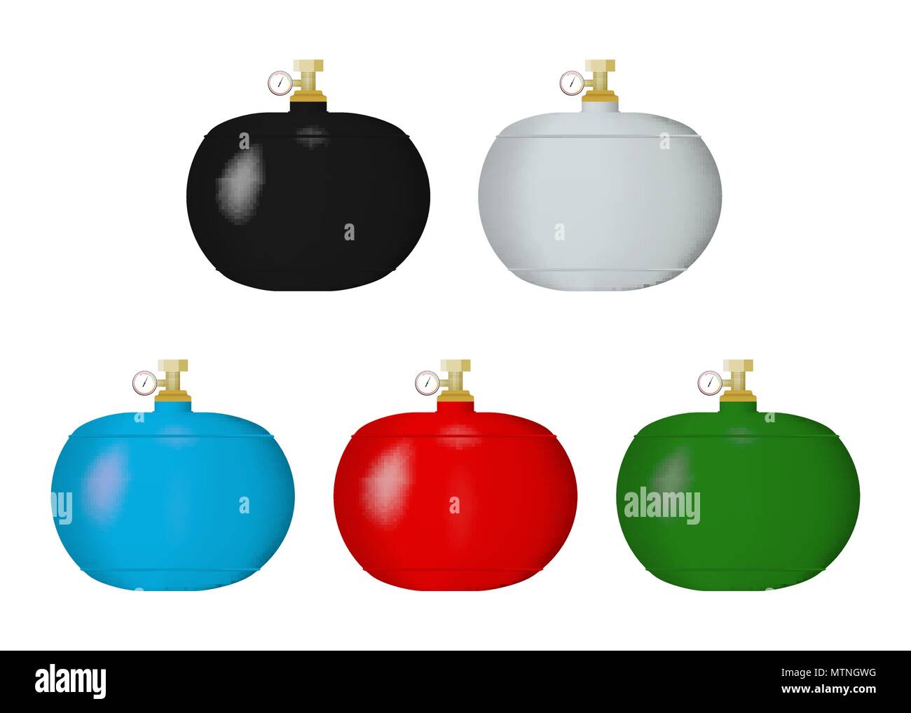Bombola del gas delle bombole per gas Immagini Vettoriali Stock - Alamy