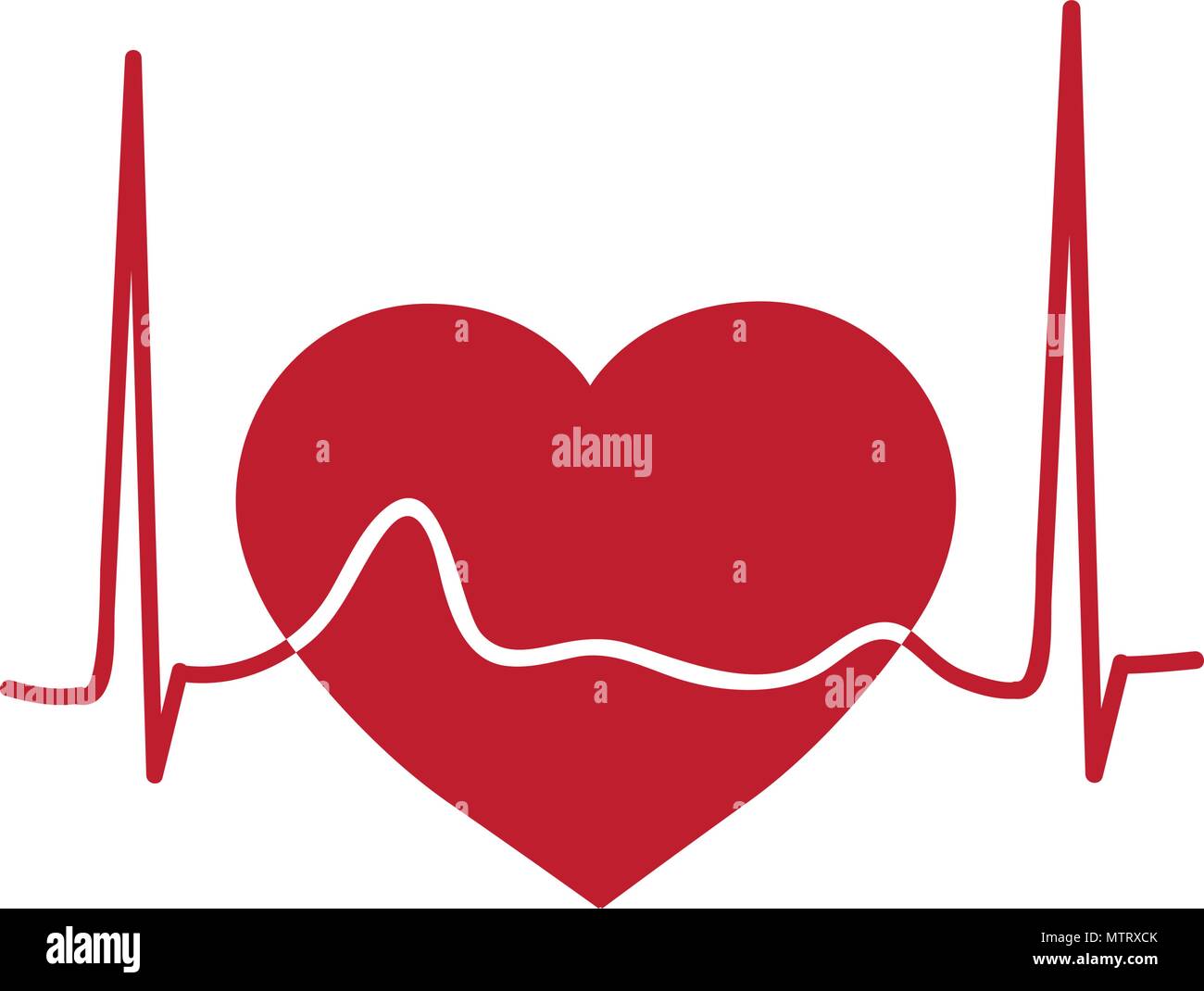Linea di elettrocardiogramma Immagini Vettoriali Stock - Alamy