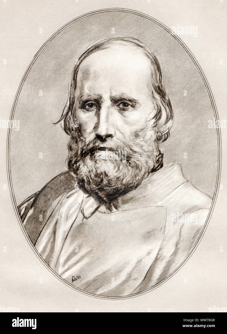 Giuseppe Garibaldi, 1807 - 1882. Generale Italiano politico e ...