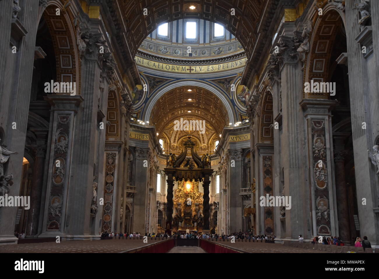 La navata della basilica di san pietro in vaticano immagini e ...