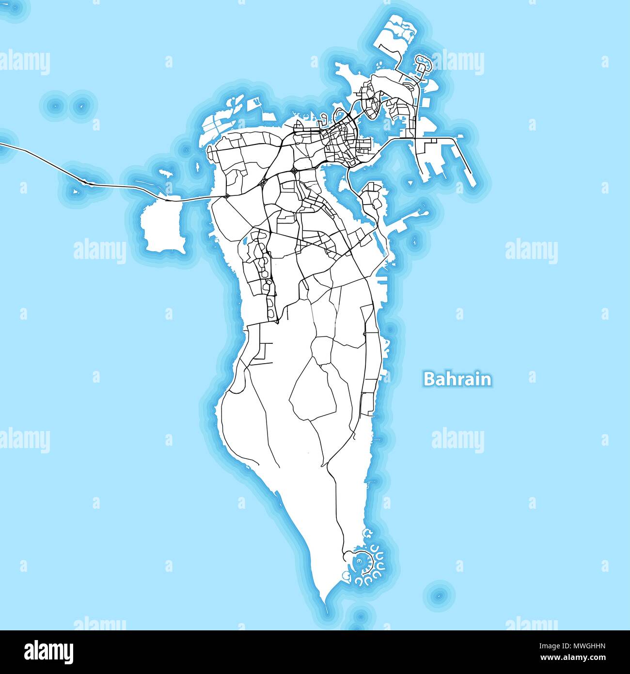 Bahrain map immagini e fotografie stock ad alta risoluzione - Alamy