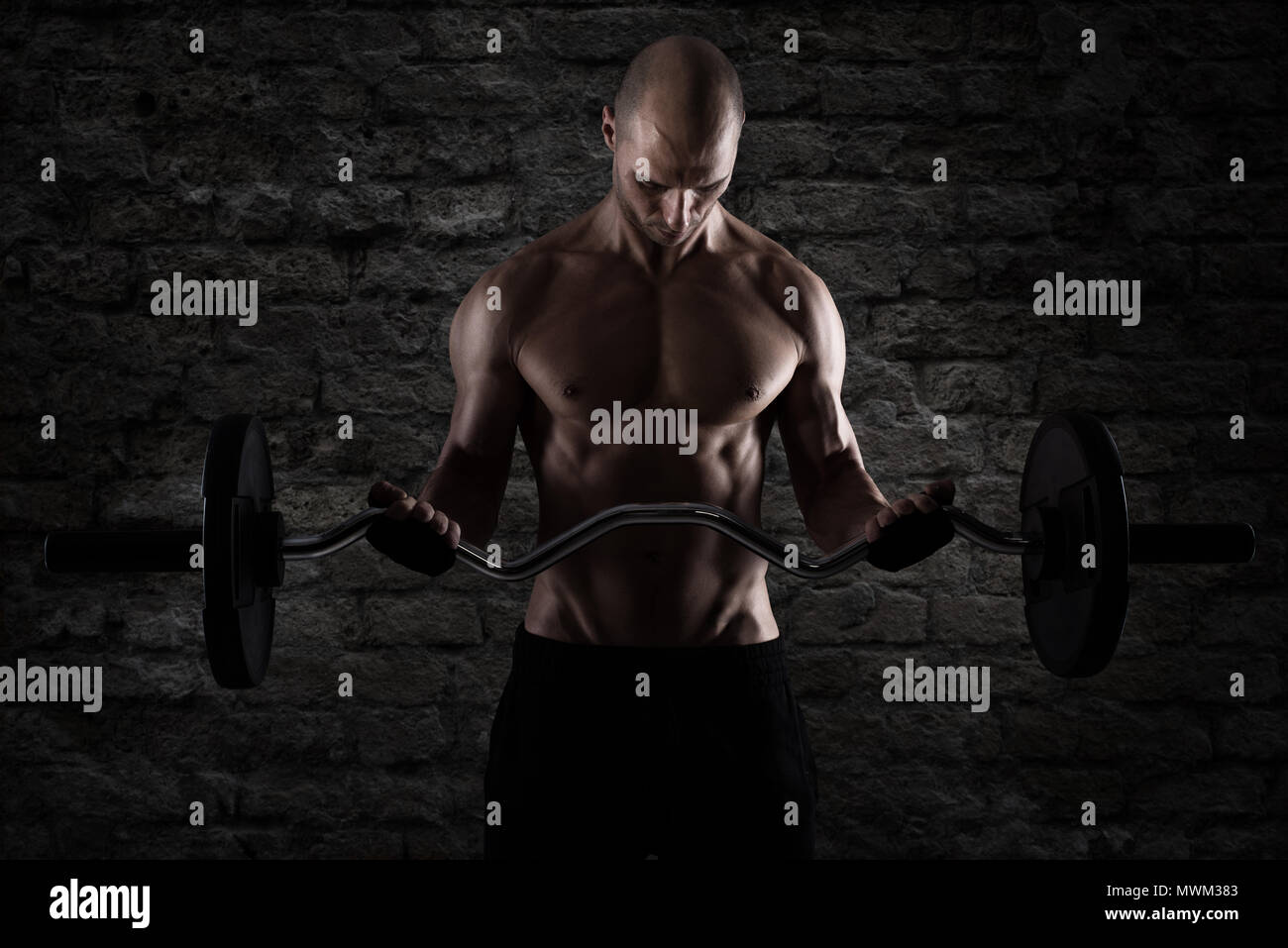 Allenamento muscolare delle braccia immagini e fotografie stock ad alta ...