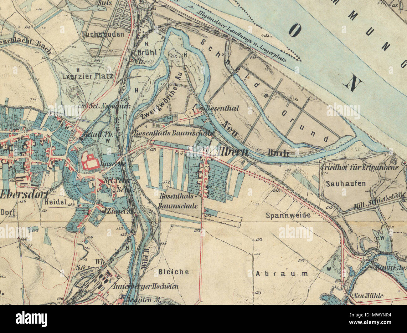Schwechat area map immagini e fotografie stock ad alta risoluzione - Alamy