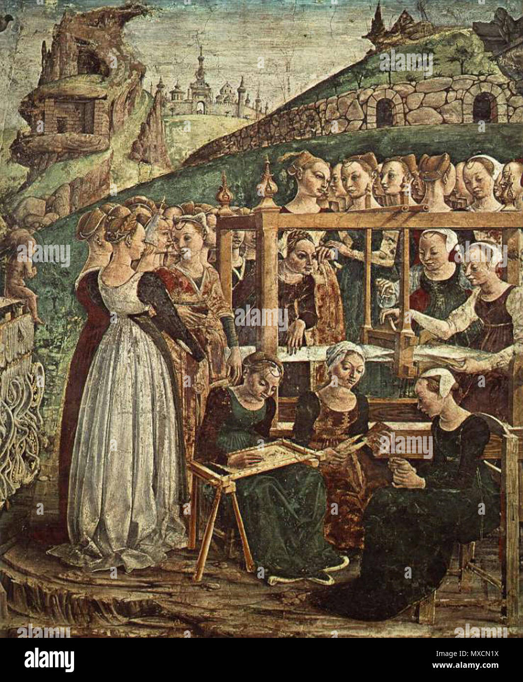 . Francesco del Cossa Allegoria del marzo affresco Palazzo Schifanoia ...