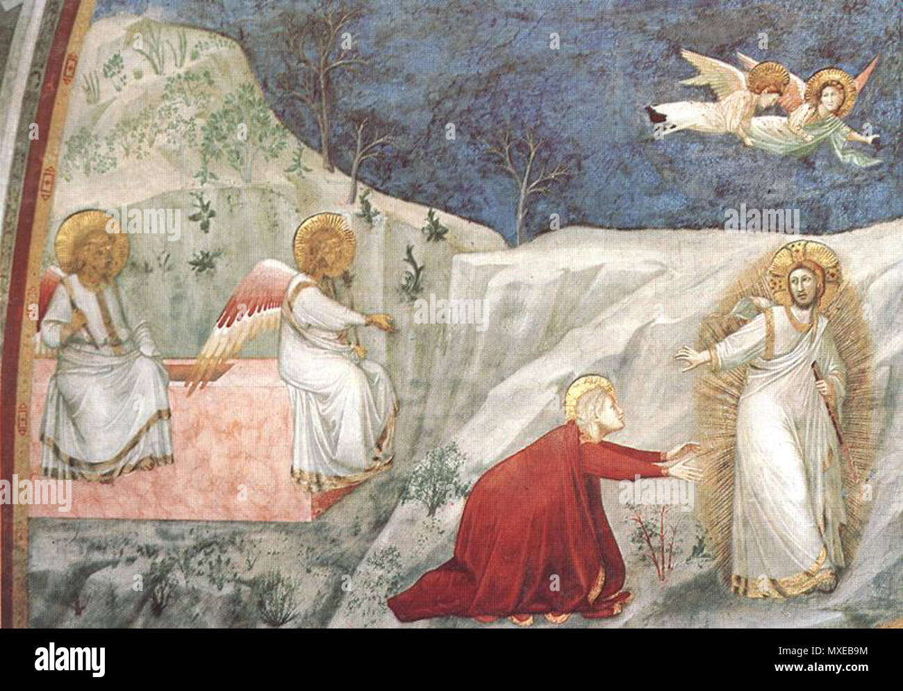 . Noli me tangere. Affresco nella Basilica Inferiore di Assisi . Il ...