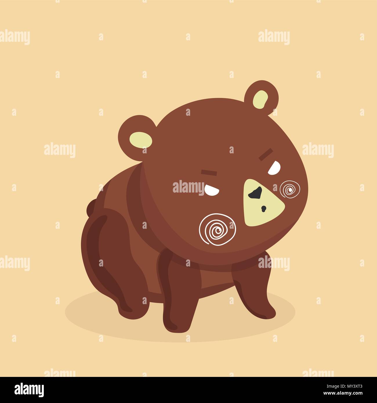 Cute baby brown bear cartoon Immagini Vettoriali Stock - Pagina 3 - Alamy