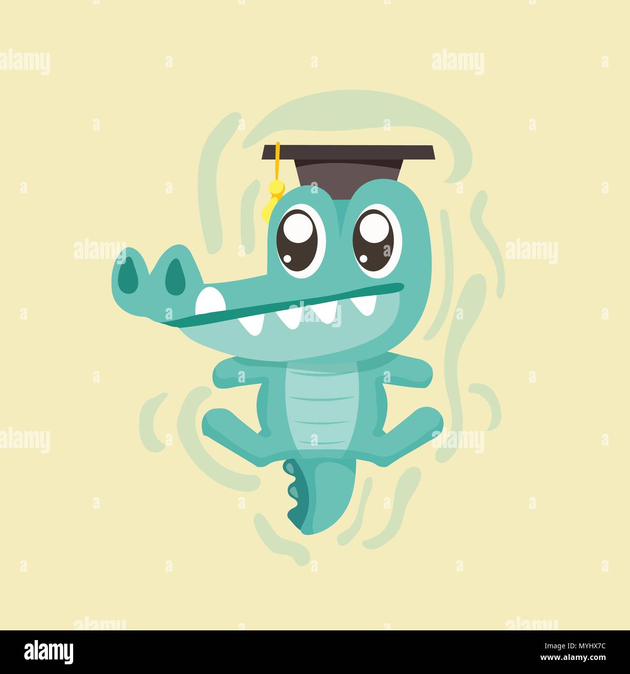 Crocodile cartoon Immagini Vettoriali Stock - Alamy